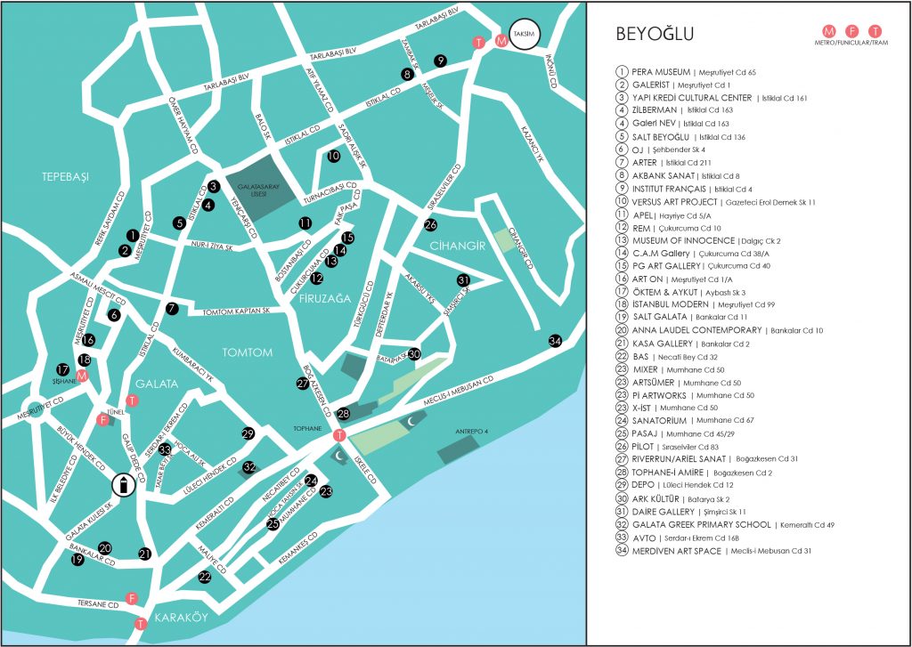 ISTANBUL GALLERY MAPS – Exhibist